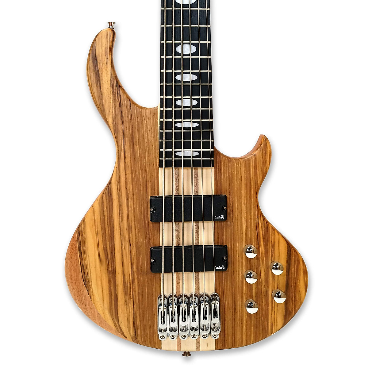 6 String Electric Bass Guitar Millettia Laurentii+Okoume body maple neck