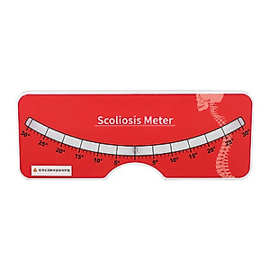 Scoliosis Testing Meter,Scoliosis Testing Meter, 0‑30° Testing Range Accurate Data Back Spine Diagnosis Meter Scoliosis Measuring Tool