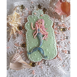 Katy Sue Mermaid Silicone Mold for Cake Decorating, Crafts, Cupcakes, Sugarcraft, Candies, Chocolate, Card Making and Clay, Food Safe Approved, Made in The UK