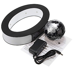 FUZADEL Magnetic Levitation Floating Globe Levitating Globes Floating Desk Levitation Floating World Globe Magnetic World Map LED Night Light Globe Magnetic Levitation Globe Lamp (Valentines Gift)