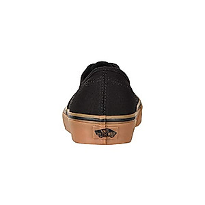 Vans Unisex Authentic Sneaker, Black/Rubber, Size 6