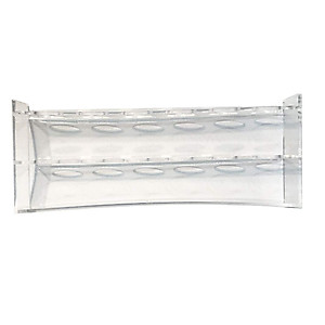 6 Hole Clear Acrylic Plastic Test Tube Bud Vase Spice Rack for Vials Bottles Toothbrush Razor Pen Display Stand