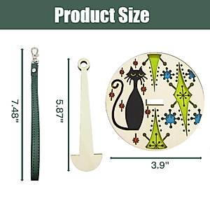 Portable Wrist Yarn Holder, Wooden Wrist Yarn Holder, Yarn Holder for Crocheting, Yarn Spinner for Crocheting, Yarn Holder with Wrist Strap, Presents for Craft Lovers