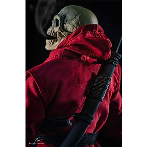 HiPlay 1/12 Scale Figure Doll Clothes, Ninja Suit, Outfit Costume for 6 inch Female Action Figure Phicen/TBLeague CM098(Red)