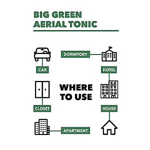 Big Green Odor Eliminator Spray Unscented | Removes Smell from Cars, Bathrooms, Homes 6oz