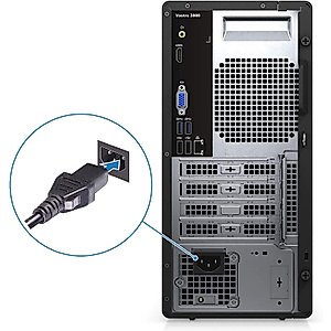 Dell Vostro 3888 Business Desktop Computer, Intel Octa-Core i7-10700 up to 4.8GHz, 32GB DDR4 RAM, 1TB PCIe SSD + 1TB HDD, DVDRW, 802.11AC WiFi, Bluetooth, HDMI, VGA, Windows 10 Pro