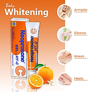 NEOPROSONE, Vitamin C Gel - 1 Fl oz / 30 ml - Brightening Gel Cream for Neck, Face, Body, Armpit, Hands - For Women and Men, with Alpha Arbutin