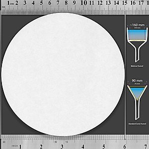 Qualitative Filter Paper 15cm Lab Filter Paper for Chemistry, Standard Qualitative Grade 1-Medium Flow 150mm(100 Discs)