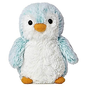 Aurora® Playful Pompom Penguin™ Brights Stuffed Animal - Vibrant Companions - Endless Fun - Blue 6 Inches