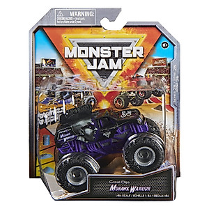 Monster Jam 2022 Spin Master 1:64 Diecast Truck with Bonus Accessory: Arena Favorites Mohawk Warrior