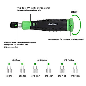 HURRICANE 36 Piece Exacto Knife set Craft Knife Set Precision Cut Knife Blades Deluxe Craft Set with flexible Anti Slip Ergonomic Handle with Extra Hex Bits for Precision Cutting Craft and Repair Work