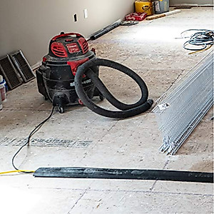 Line Boss 3-Channel Wire Hider, Cord Protector and Cable Organizer for Industrial Cable Management, 4.5 in. X 5 ft., Black, 6500-5C