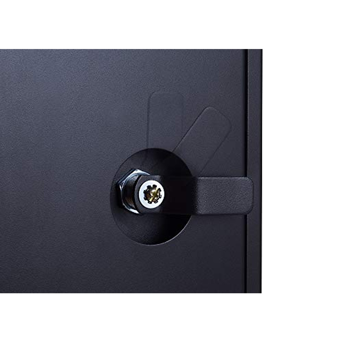 TRINITY 24 Inch Garage Storage Cabinet, 22 Gauge Steel, Wall-Mount, Adjustable Shelf and Reversible Door for Tools, Cleaning Supplies, and More, Black