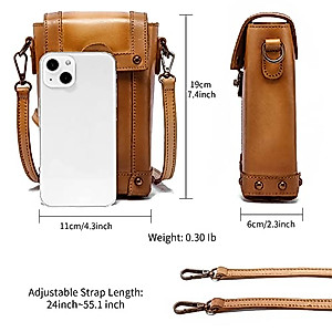 Montana West Mini Crossbody Bag for Women Genuine Leather Vintage Shoulder Bag Cell Phone Purse MWG01-9062TN