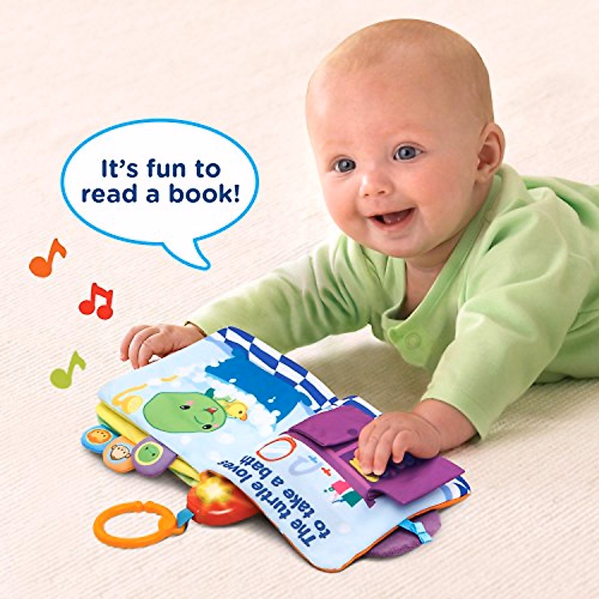 VTech Baby Peek and Play Baby Book Amazon Exclusive, Purple