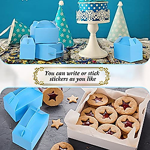 36 Pieces Party Favor Boxes Candy Cookies Treat Goodie Boxes Candy Boxes Treat Cardboard Gift Boxes, 5.9 x 3.5 Inch for Kids Birthday Party Baby Shower Wedding Party Supplies (Blue)