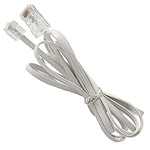HONBAY 2 Pack Telephone RJ11 6P4C to RJ45 8P8C Connector Plug Cable for Landline Telephone