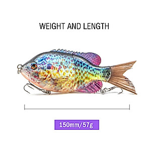 ods lure Bluegill Glide Bait Topwater Fishing Lure Floating Swimbait for Bass Trout Perch Pike Walleye Fishing (2)