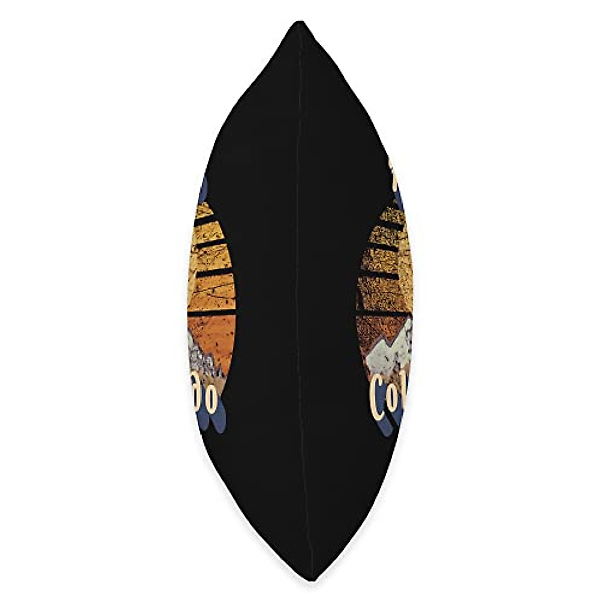 Frisco Colorado Retro Mountain Sunset Styled Throw Pillow, 18x18, Multicolor