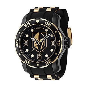 Invicta NHL Vegas Golden Knights Quartz Black Dial Men's Watch 42321