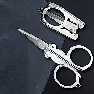 Folding Scissors Travel Scissors Pocket Scissors Small Foldable Scissors Perfect For Family Travel Craft Camping Outdoor (4)