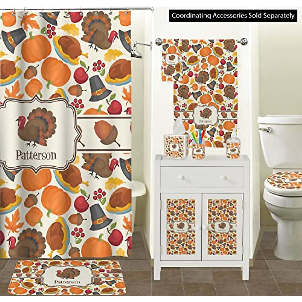 RNK Shops Traditional Thanksgiving Finger Tip Towel - Full Print (Personalized)