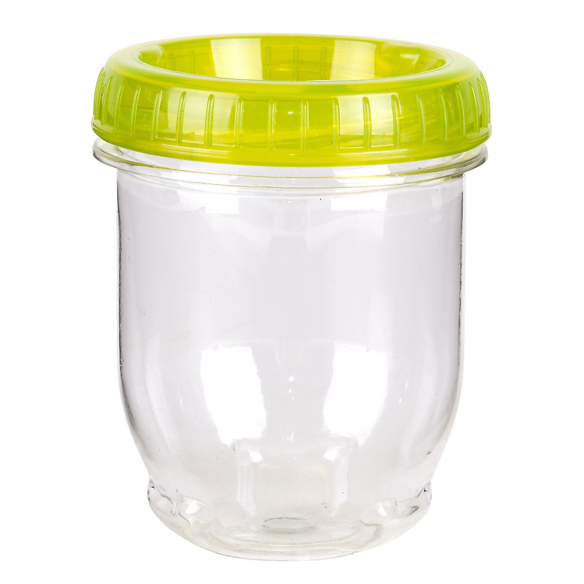 ArtBin 6941AD Twisterz Tall 3-Pack, Small Art & Craft Organizers, 3.4 Fluid oz, [3] Interlocking Plastic Jars, Clear with Multicolored Lids, Multi Colored, 3 Piece