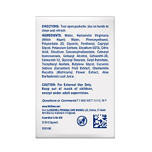 Wet Ones Hand and Face Wipes Singles, Unscented Wipes for Sensitive Skin | Individual Wipes, Hand Wipes Individually Wrapped | 24 ct. (6 pack)