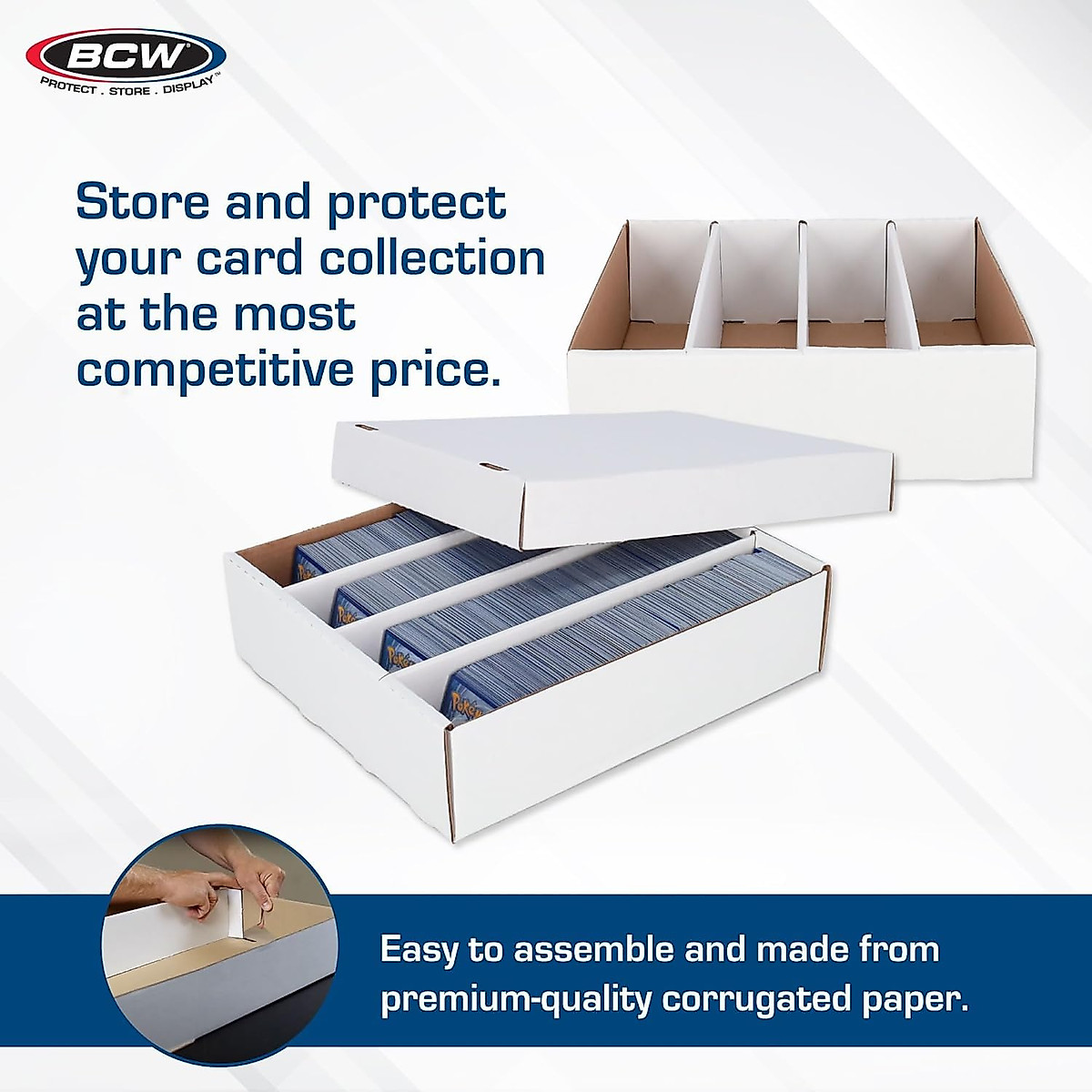 BCW Monster Box - 3ct Trading Card Storage Box | Holds 3200 Cards | Sports & Trading Card Storage