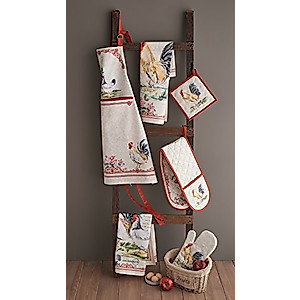 Maison d' Hermine Campagne 1 Piece 100% Cotton Apron with an Adjustable Neck & Visible Hidden Centre Pocket with Long Ties for Women/Men Chef (27.50"x31.50")