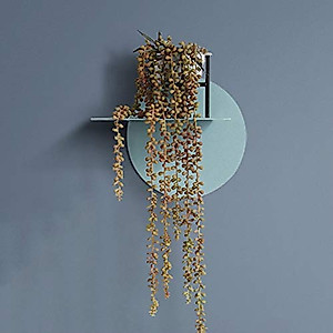 PIBM Stylish Simplicity Shelf Wall Mounted Floating Rack Wooden Metal Shelves Collections Bedroom Creative,2 Sizes,7 Colors Avaliable, Blue , 54.5cm