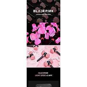 Blackpink Official Light Stick Ver.2 Outbox+Light Stick+Trackin Sealed Black Pink