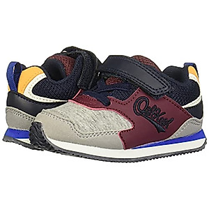 OshKosh BGosh Boys Sneaker, Burgundy, 4 Toddler
