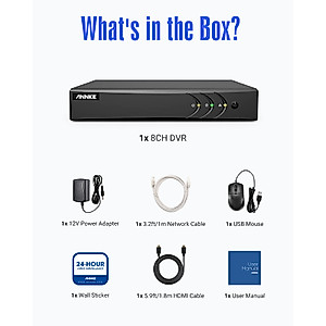 ANNKE 3K Lite H.265+ Security DVR Recorder with AI Human/Vehicle Detection, 8CH Hybrid 5-in-1 CCTV DVR for Surveillance Camera, Supports 8CH Analog and 2CH IP Cameras, Remote Access (No Hard Drive)