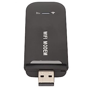 4G USB WiFi Adapter, 4G Mobile WiFi Router Portable Wireless Network Adapter, USB Powered Travel WiFi Hotspot 4G LTE Router, Supports 10 Device Connections
