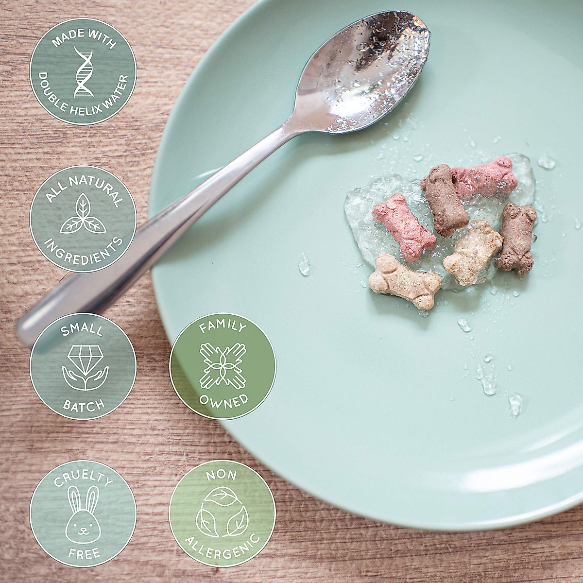 Double Helix Water for Pets, Joint Supplement for Dogs, Cats & Pets - Helps Improve Digestion & Coat Health, Reduces Inflammation, Cat & Dog Vitamins in a Grassfed Non-GMO Beef Gelatin Base (8 oz)