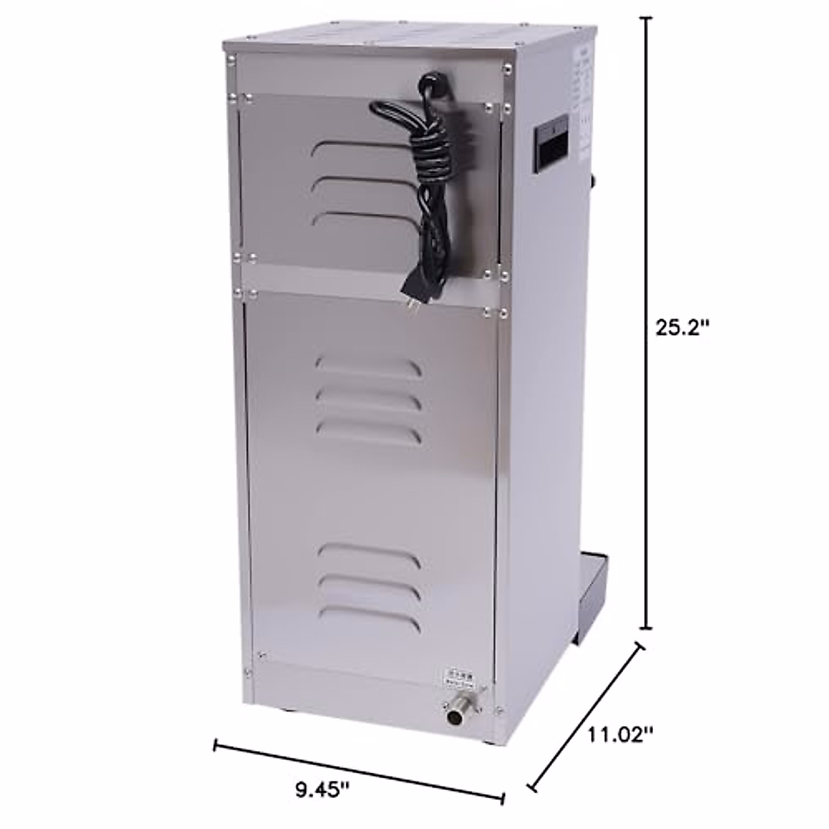 SHATUOA 12L Commercial Steam Water Boiling Machine, 4 in 1 Espresso Coffee Machine with 360° Water Valve, LED Screen Display Electric Milk Foam Machine for Bakery, Tea Restaurant