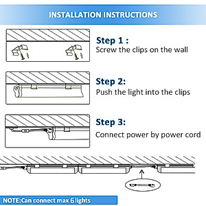 SHOPLED 4FT LED Shop Light, 40W 5500LM 5000K Daylight White, Linkable T8 LED Tube Lights 4FT, V-Shape, 4 Foot LED Shop Lights for Garage, 4 Pack