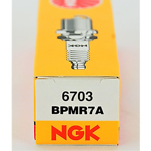 NGK (6703) BPMR7A Spark Plugs Individual Boxed - 2 Pack, Copper