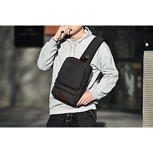 FSDWG Backpack Sling Crossbody Backpack Shoulder Bag for Men Large Capacity Wallet Cell Phone Bag