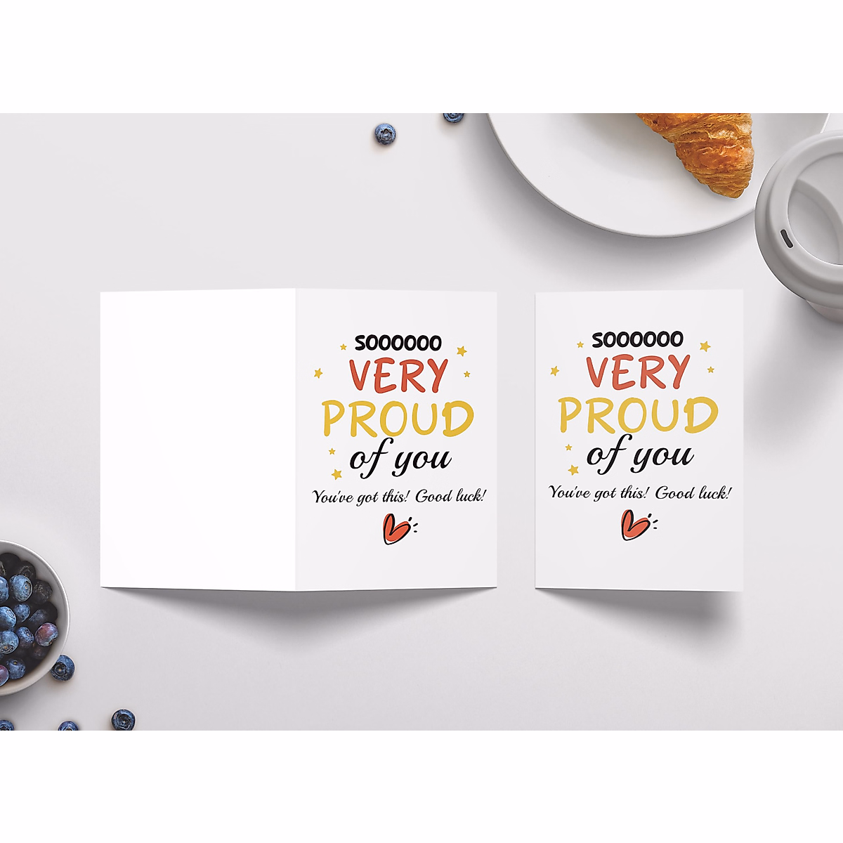 MiHowe So Proud of You Card, Congratulation Card for New Job, Good Luck Card, Achievement Card for Milestones, Promotion Card, Encouragement Card, Congrats Greeting Card,Leaving Card,Passed Exam Card