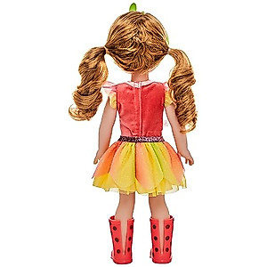 American Girl WellieWishers 14.5-inch Willa Doll with Coral Leotard, Mesh Skirt, Headband, and Boots, For Ages 4+