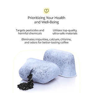 12 Water Filters for Cuisinart Coffee Makers - Fits all Cuisinart Coffee Brewers - Replacement Charcoal Water Filters for Cuisinart