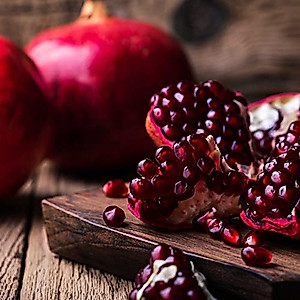 SOY CRAFTERS Pomegranate Scented Soy Candle for Home, Natural Soy Candles Scented, Pomegranate with Tart Red Fruits and Florals | 9oz Jar