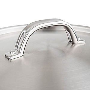 Viking Culinary Professional 5-Ply Stainless Steel Sauté Pan, 6.4 Quart, Silver