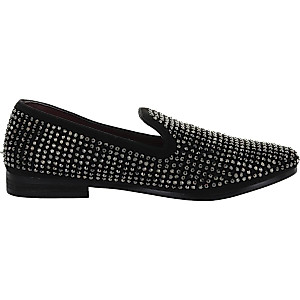 Steve Madden Men's Caviarr-R Loafer, Rhinestone, 15