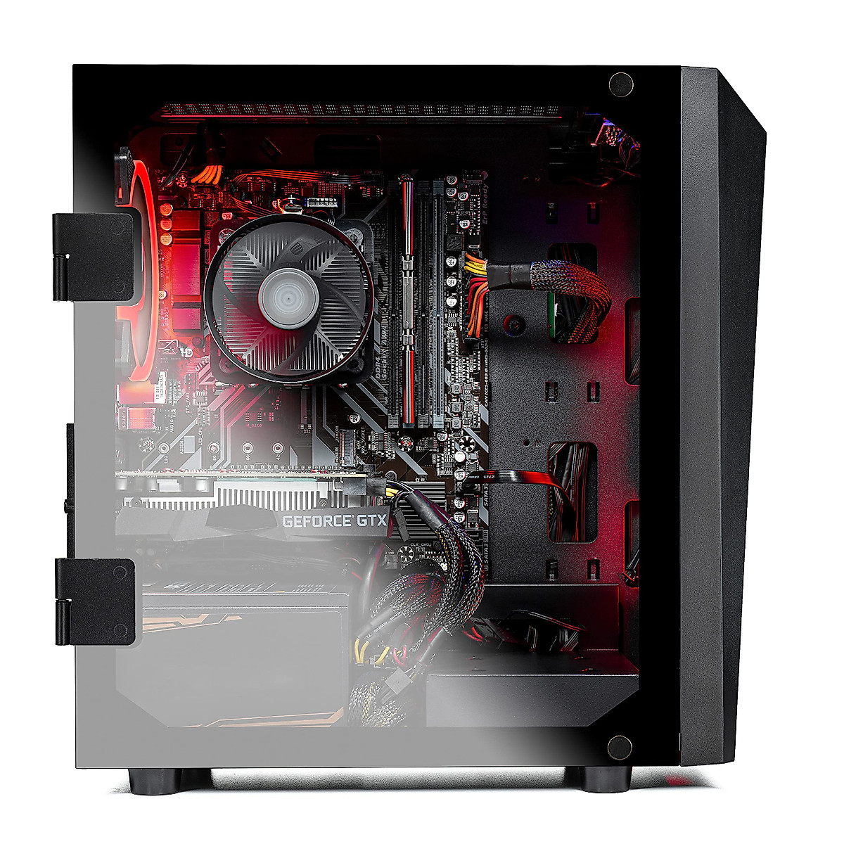SkyTech Blaze II Gaming Computer PC Desktop - Ryzen 5 3600 6-Core 3.6GHz, GTX 1660 6G, 500G SSD, 8GB DDR4 3000, RGB, AC WiFi, Windows 10 Home 64-bit