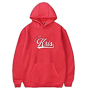 PAJOMLAG Kallmekris 2D Print Hoodies Winter Men/Women Hooded Sweet Streetwear The Hooded Long Sleeve (KB05534Red,X-Large)