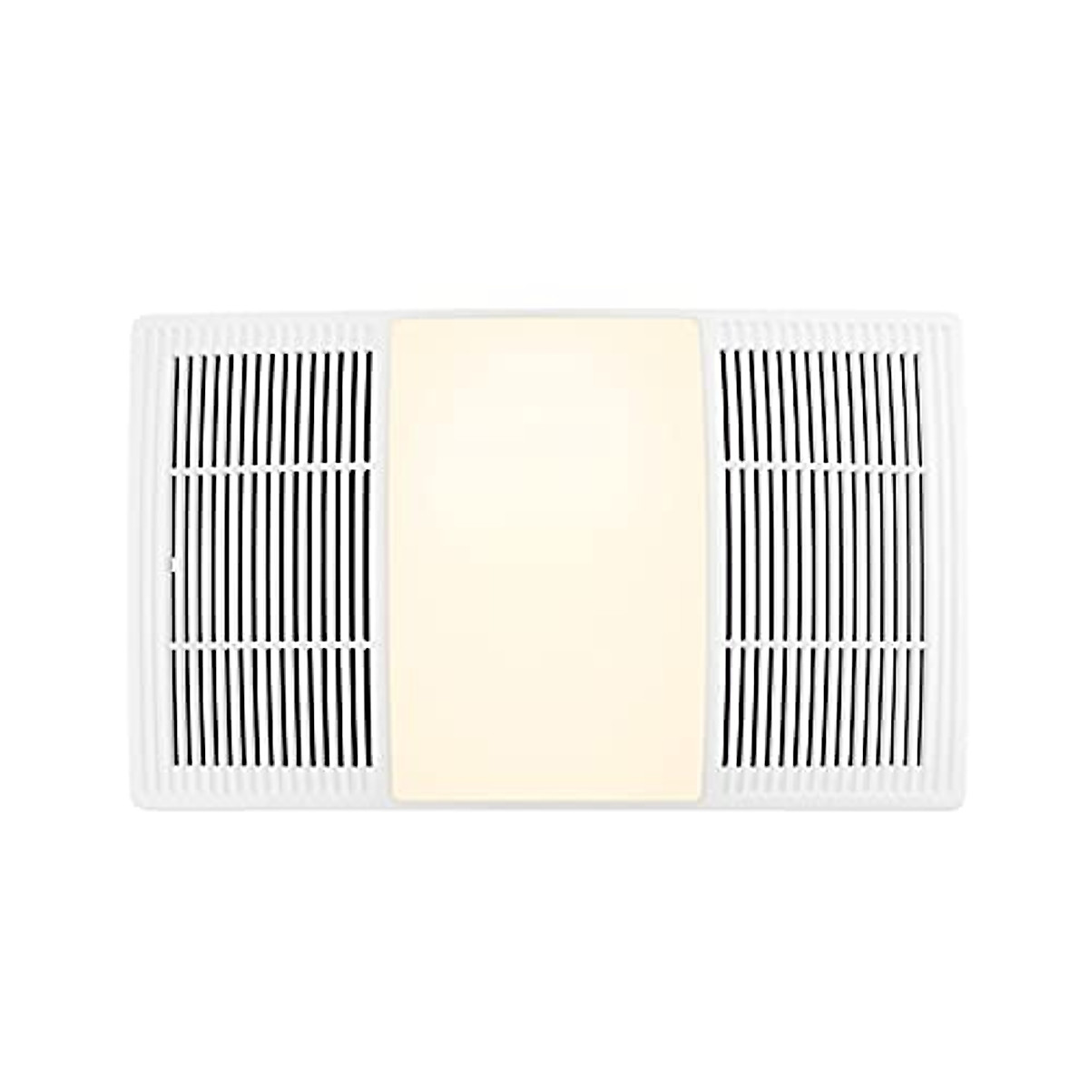 Broan-NuTone FG80HBS Heater Ventilation Grille/Cover with Dimmable LED and Color Adjustable CCT Lighting, for Bathroom Fans, 80 CFM