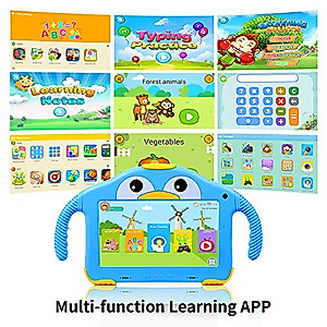 Kids Tablet 7inch Tablet for Kids Android 10 Toddler Tablet Eye Protection 32GB Kids APP Preinstalled Learning Tablet WiFi Education Dual Cameras with Kid-Proof Case YouTube Netflix Google Play Store